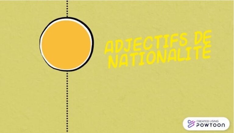 CLASSE 10: ADJECTIFS DE NATIONALITÉ